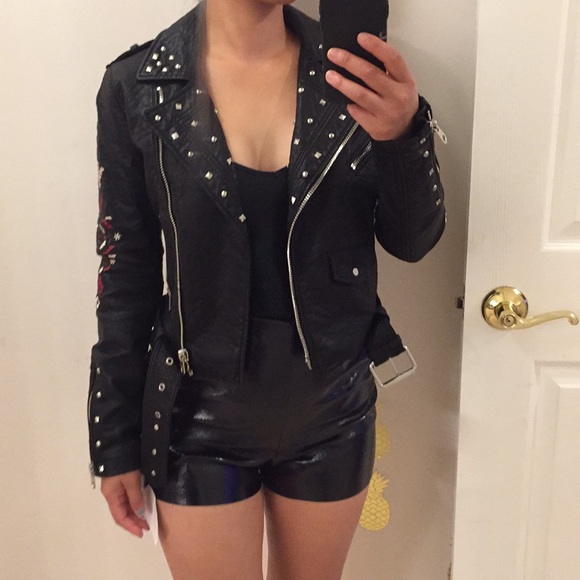 Vigoss | Jackets & Coats | Vigoss Faux Leather Jacket Xs | Poshmark